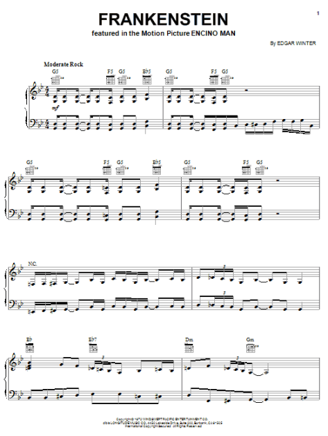Frankenstein - Piano/Vocal/Guitar | zZounds