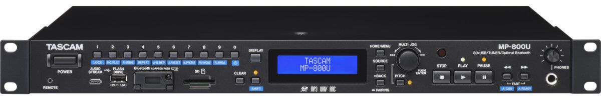 TASCAM MP-800U SD/USB and FM Digital Audio Player | zZounds